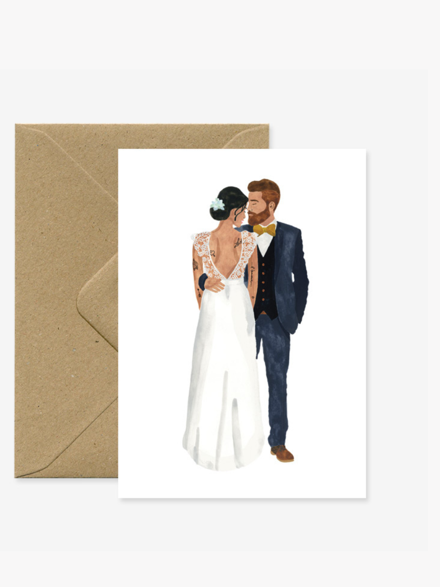 Wedding Couple - A6 Card for sale in-store or delivery